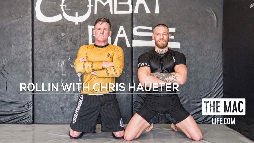 Conor McGregor rolls with legendary Brazilian Jiu-Jitsu pioneer Chris Haueter