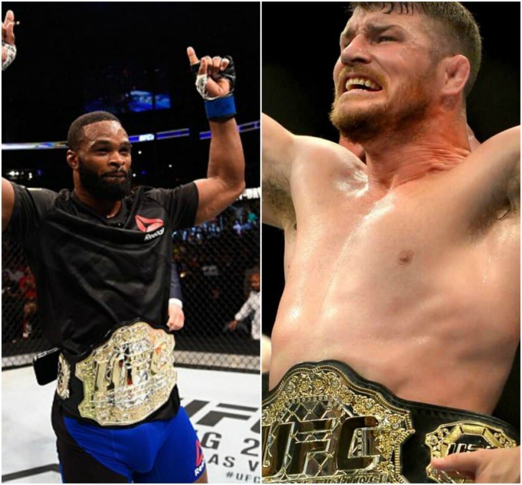 Video Michael Bisping And Tyron Woodley Verbally Agree To Fight